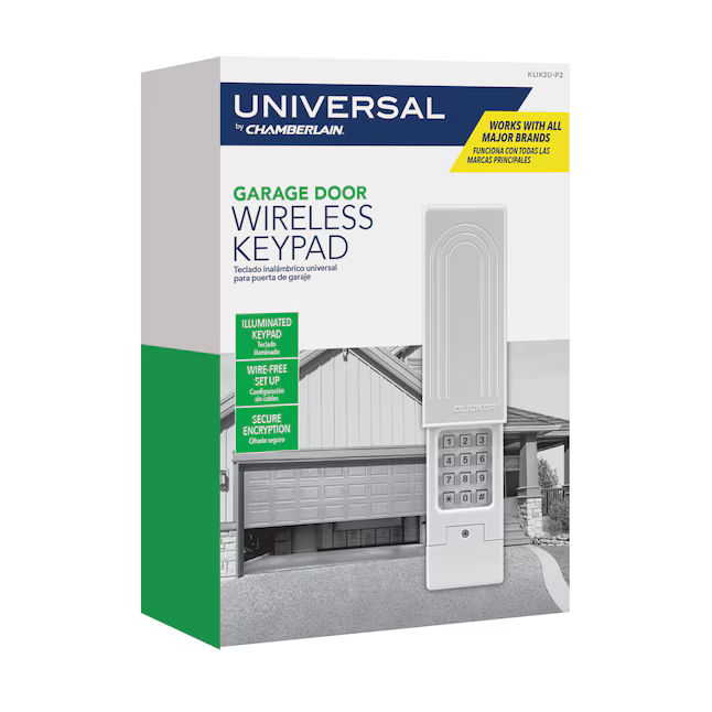 Chamberlain Universal Wireless Garage Door Opener Keypad, KLIK2U-P *JR ...
